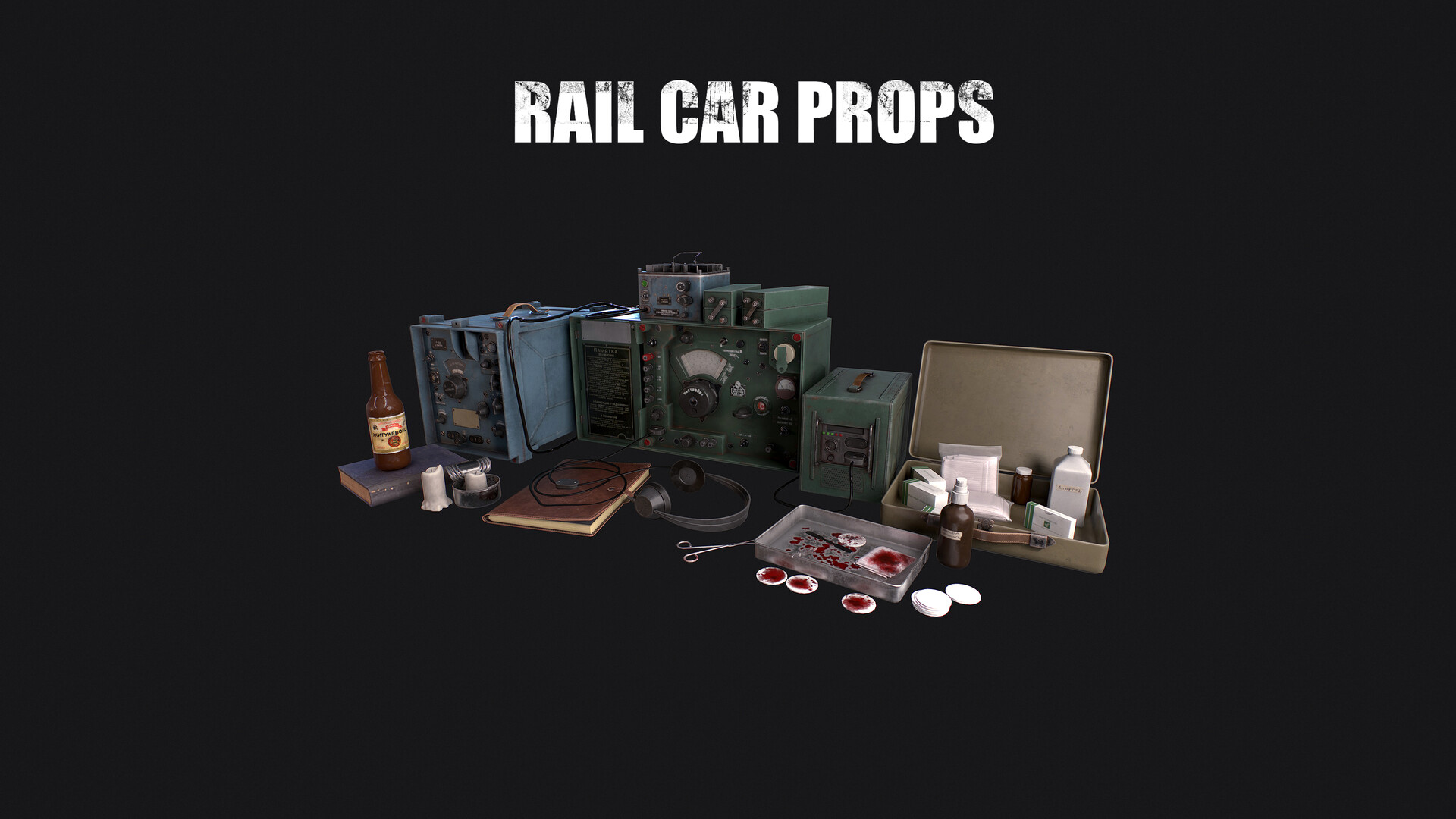 ArtStation - Rail car props (re-upload)