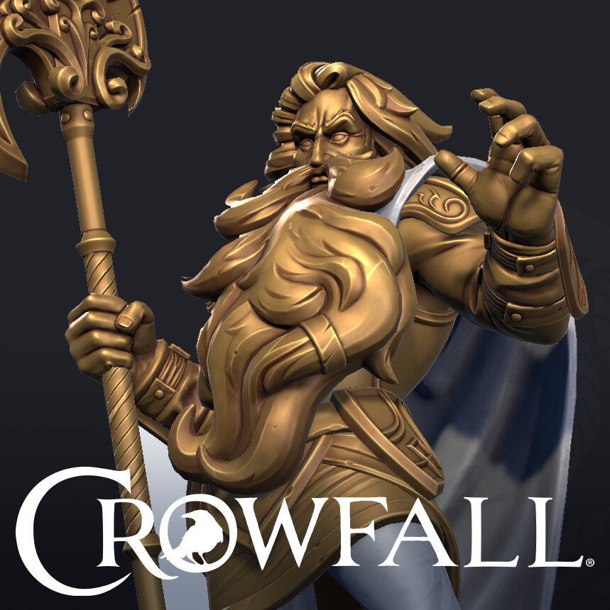 ArtStation - All Father Statue - Crowfall