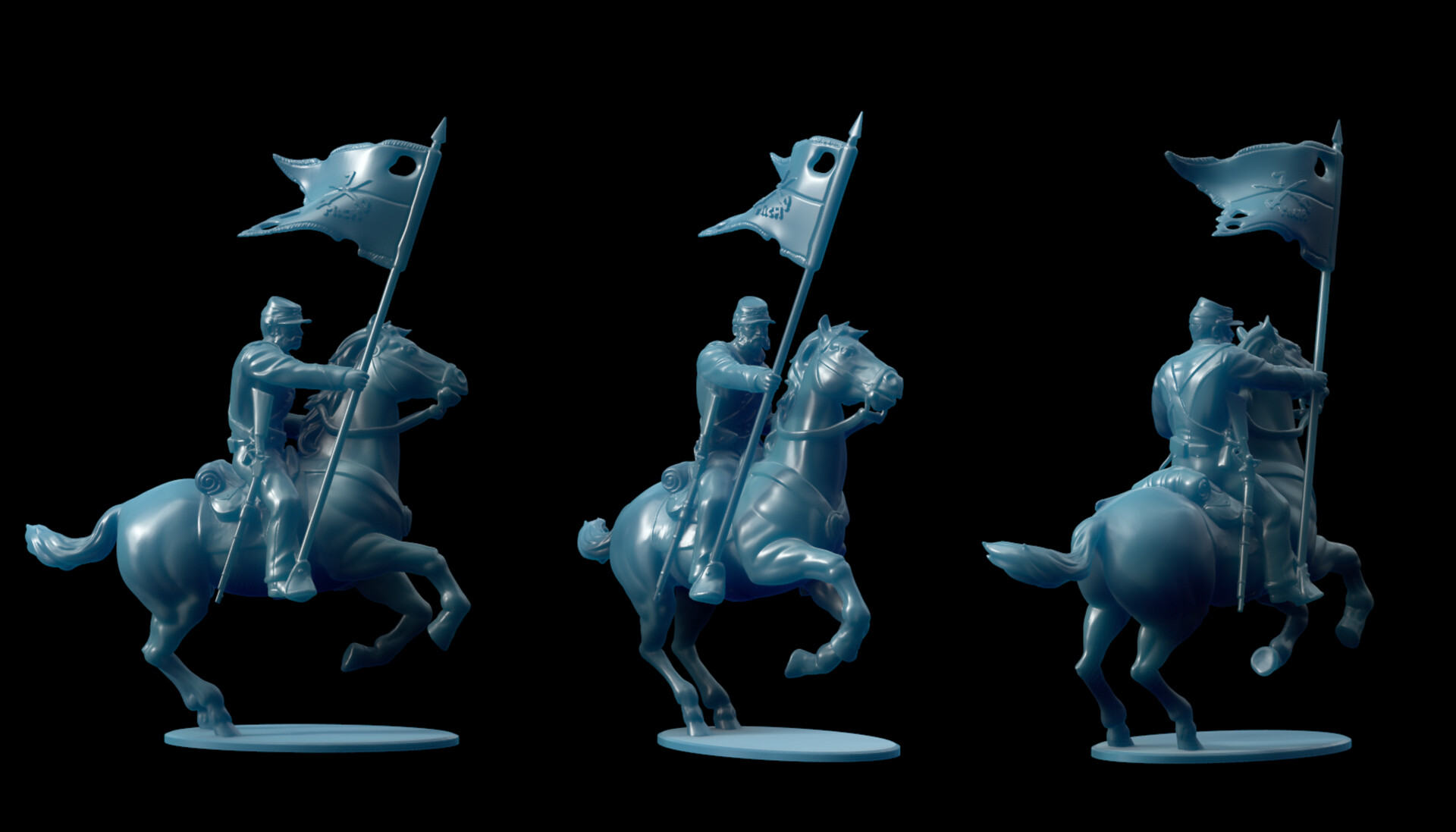 ArtStation - Michigan 7th Cavalry Miniatures