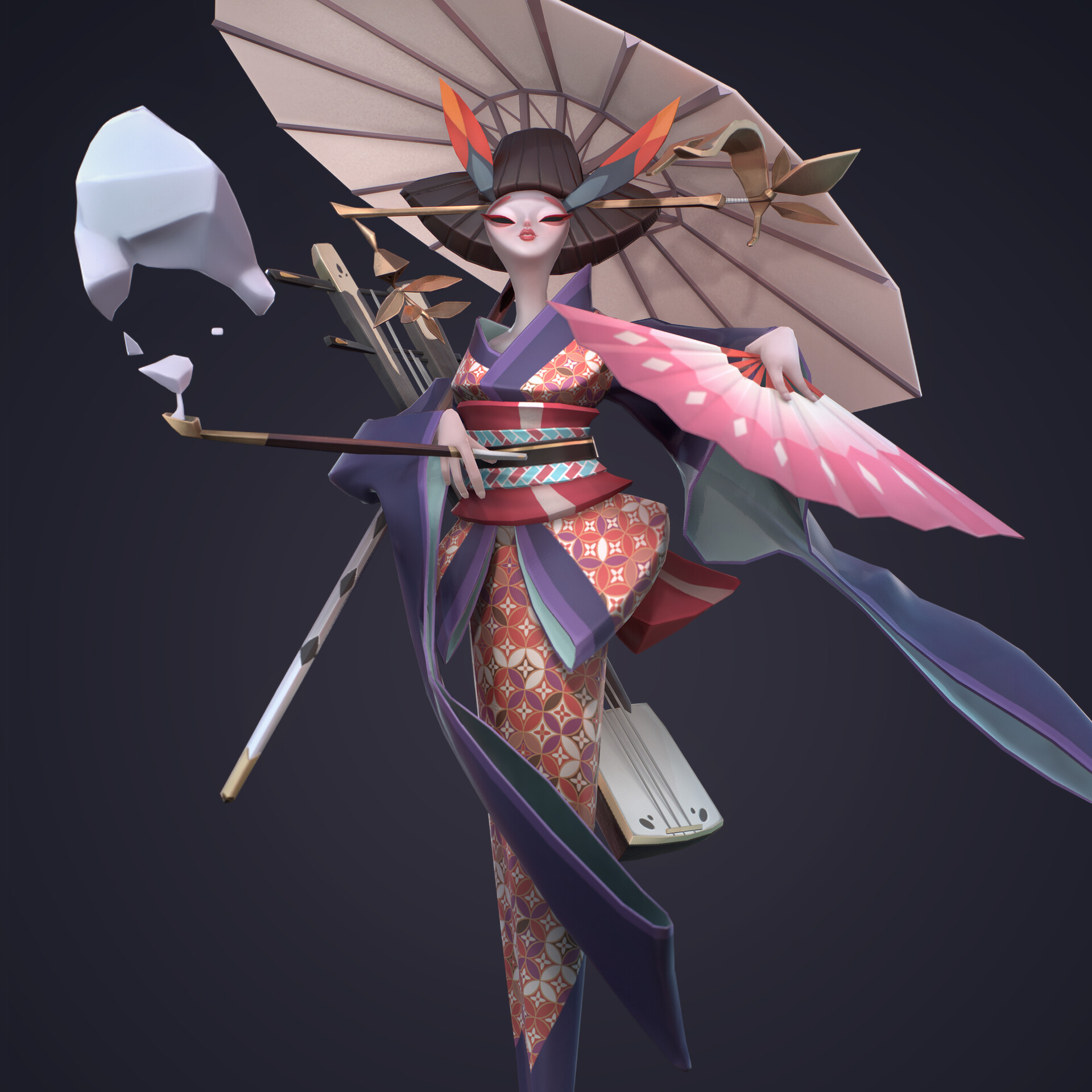 ArtStation - 【3D Model】GEISHA