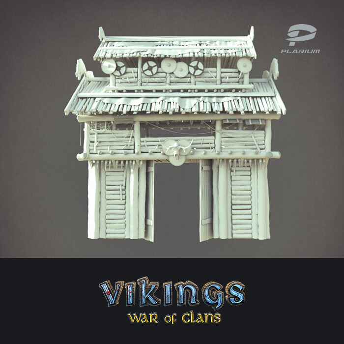 ArtStation - Viking gates and tower