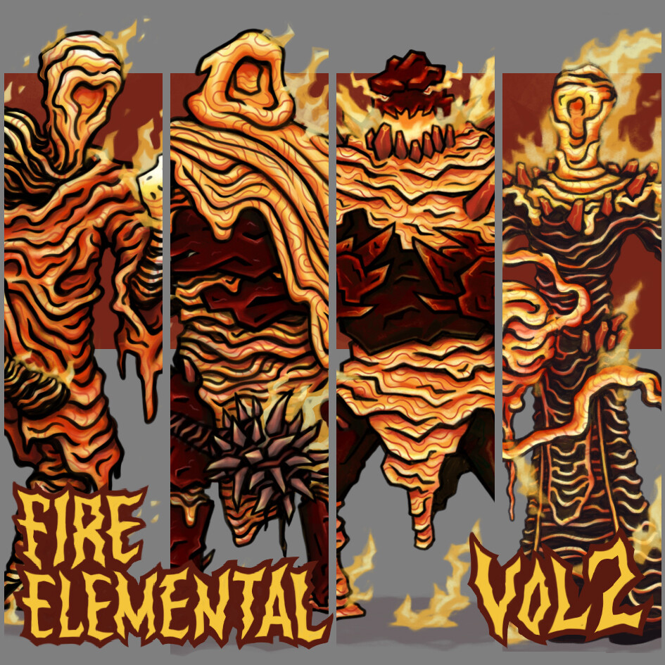 ArtStation - Vol.2. Fire Elementals