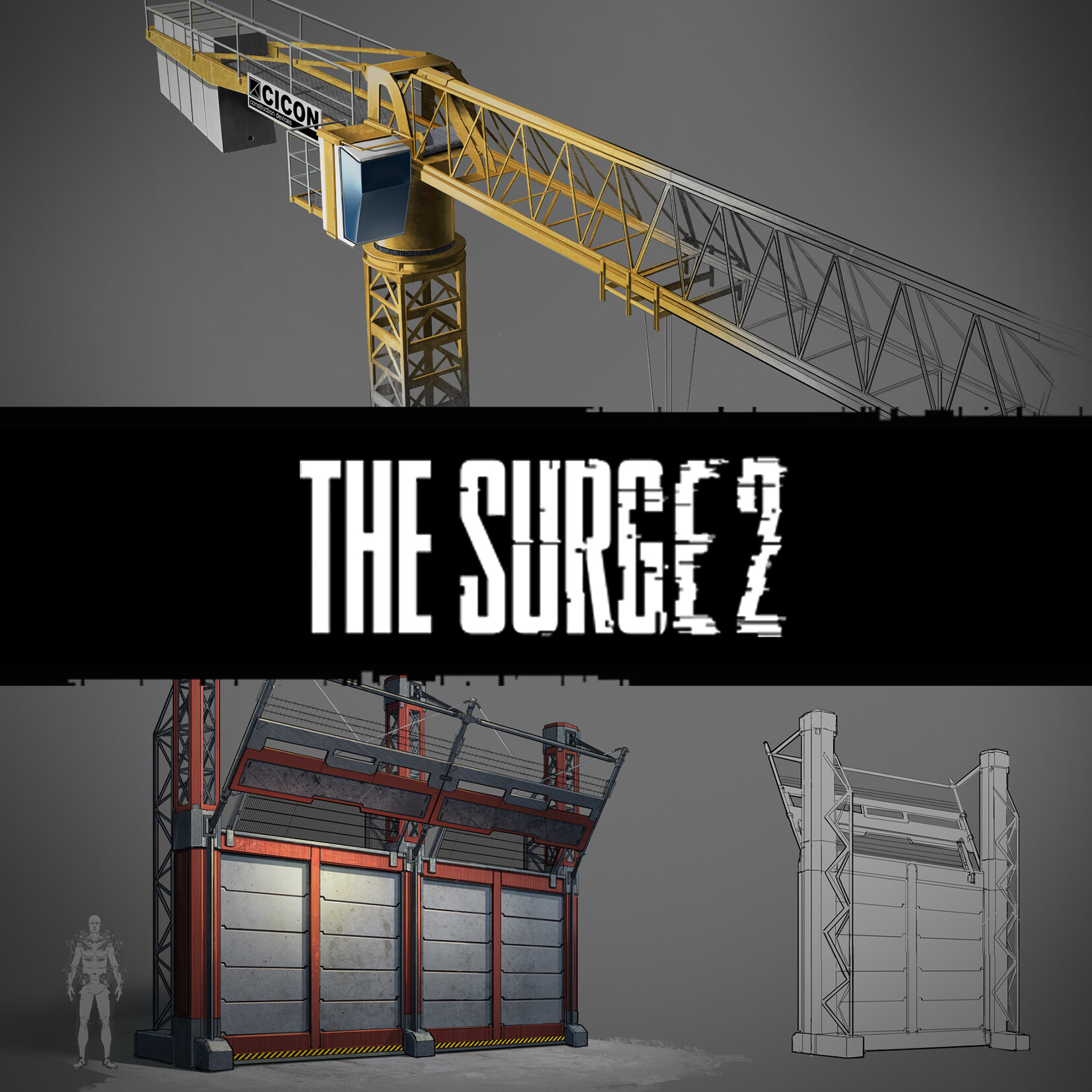 ArtStation - The Surge 2 - Street assets