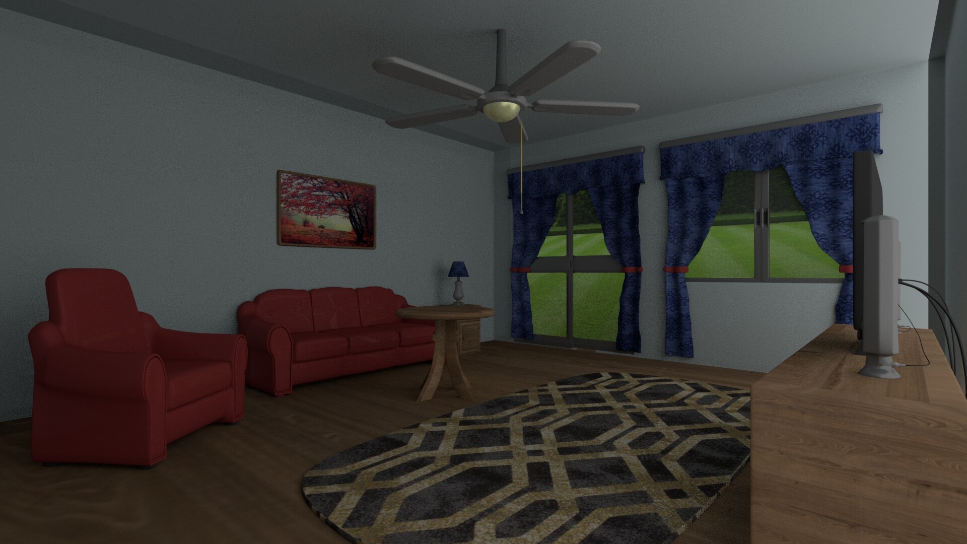 ArtStation - Living Room Interior Scene