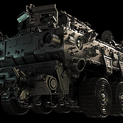 ArtStation - Sci-Fi APC (ARK-1 High Poly)