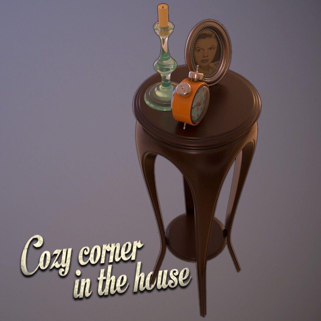 ArtStation - Cozy corner in the house