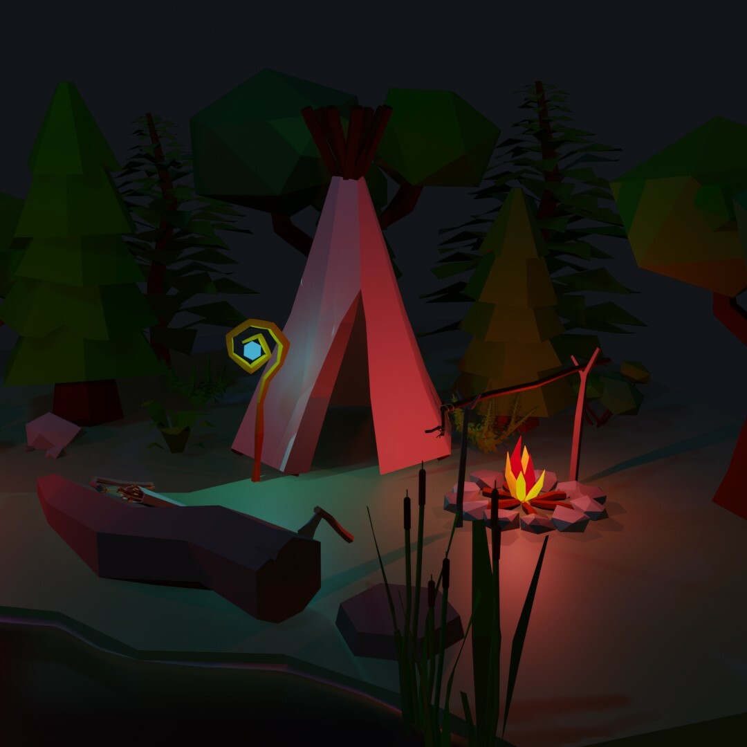 ArtStation - Night scene