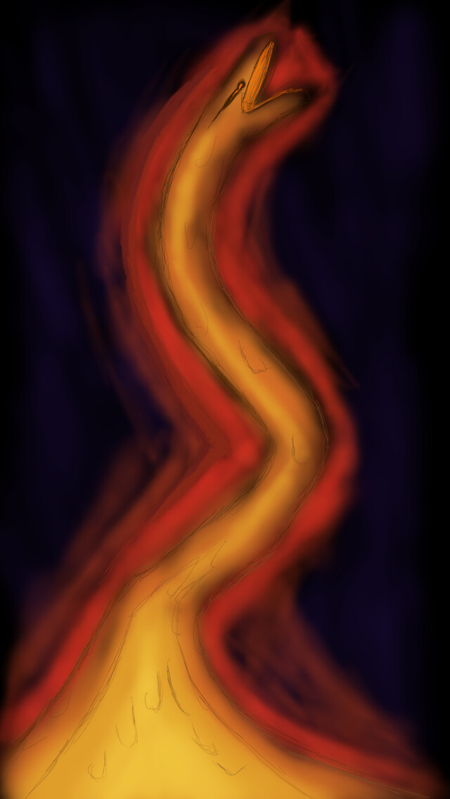 ArtStation - Magma Worm, Ancient Lava Swimmer