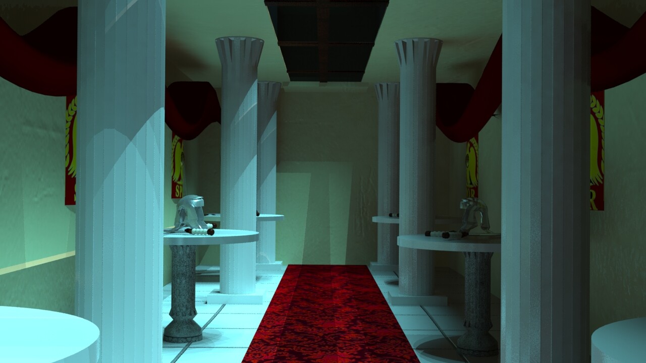 ArtStation - The Roman Hallway