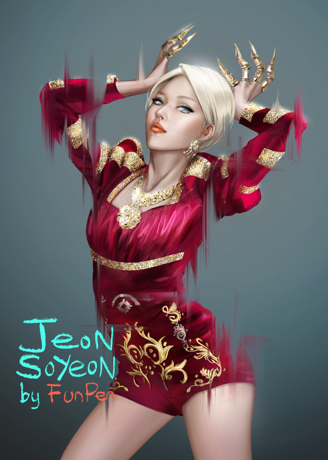 ArtStation - Fanart G-idle Jeon So Yeon