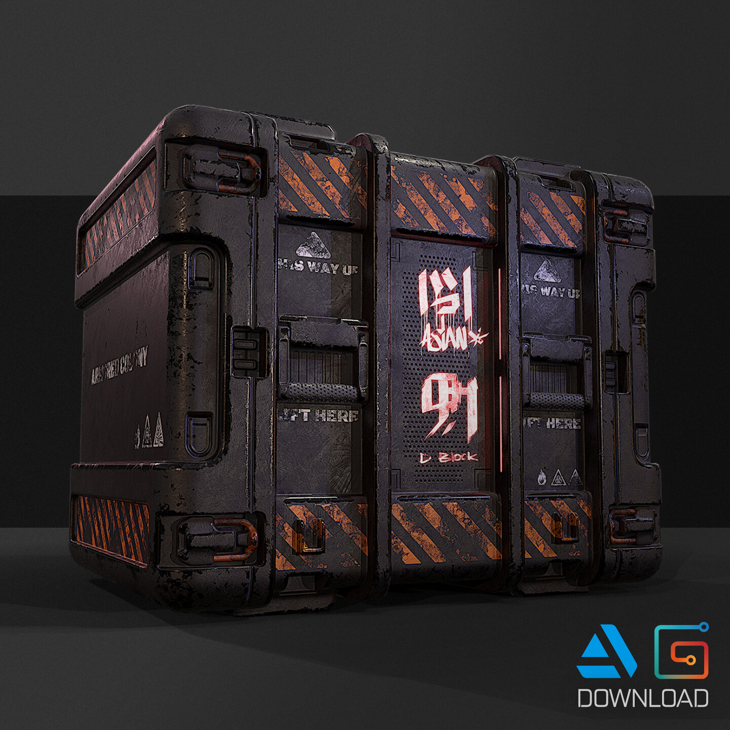 ArtStation - Animated Crate Asset
