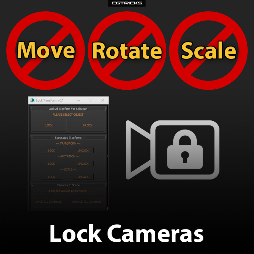ArtStation - Lock All Cameras in 3dsMax Scene