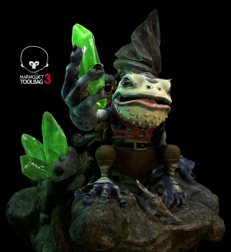 ArtStation - Mining frog