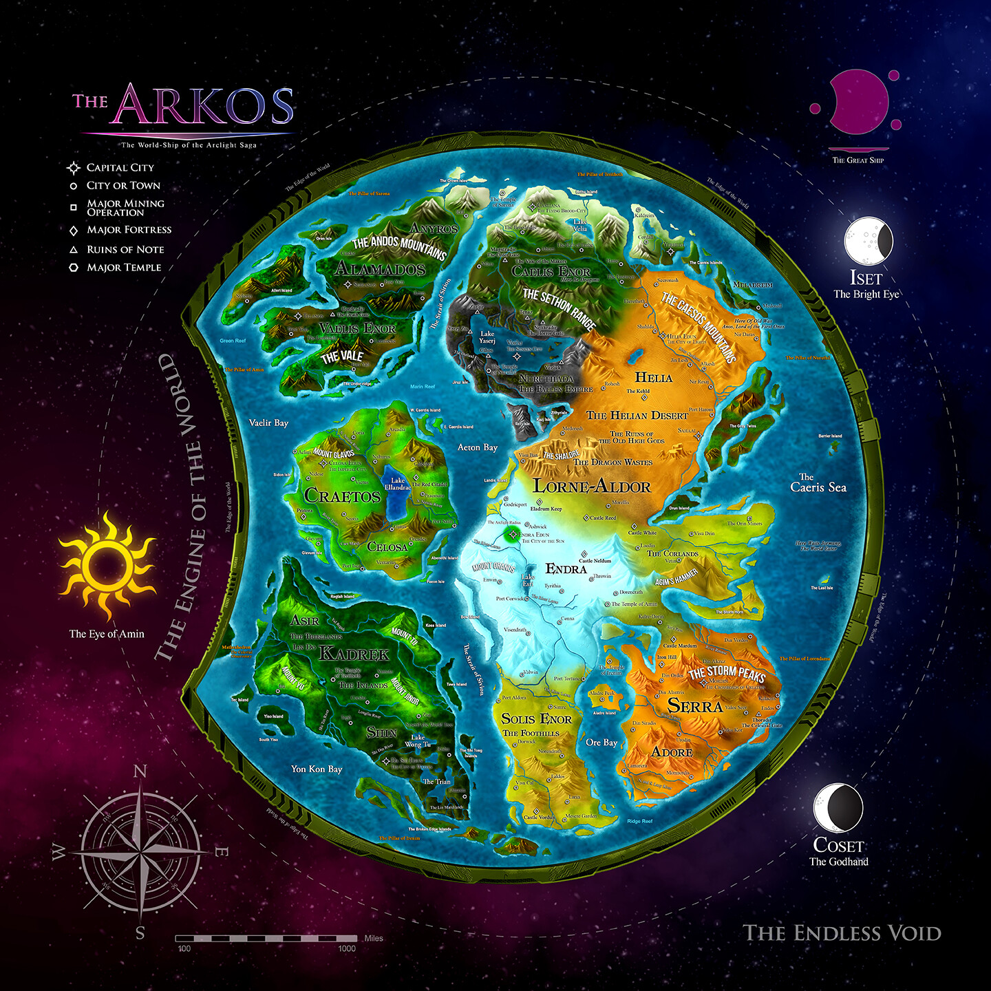 ArtStation - The Arkos World Map