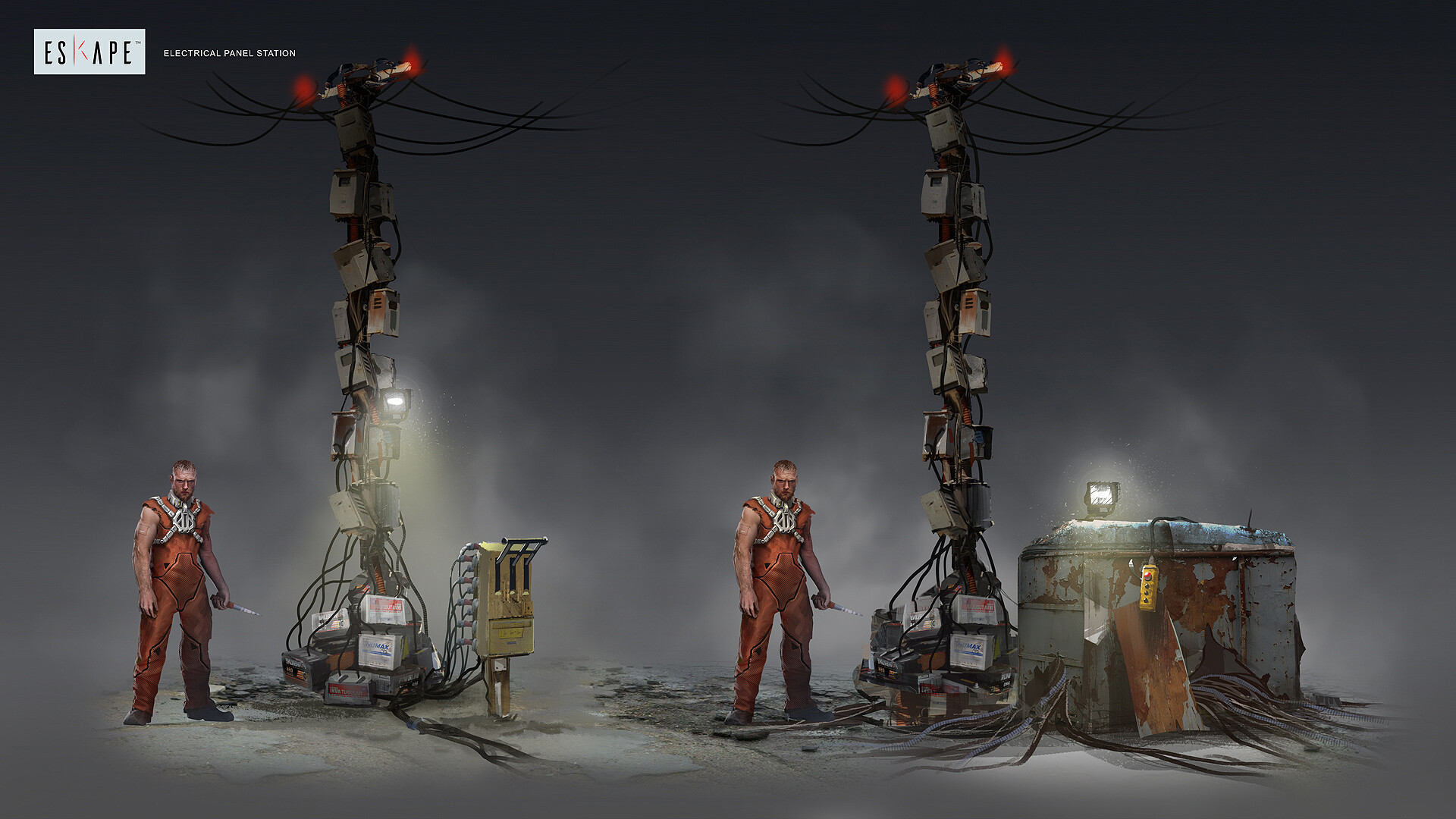 ArtStation - Gaming Concepts: Power Station Objectives