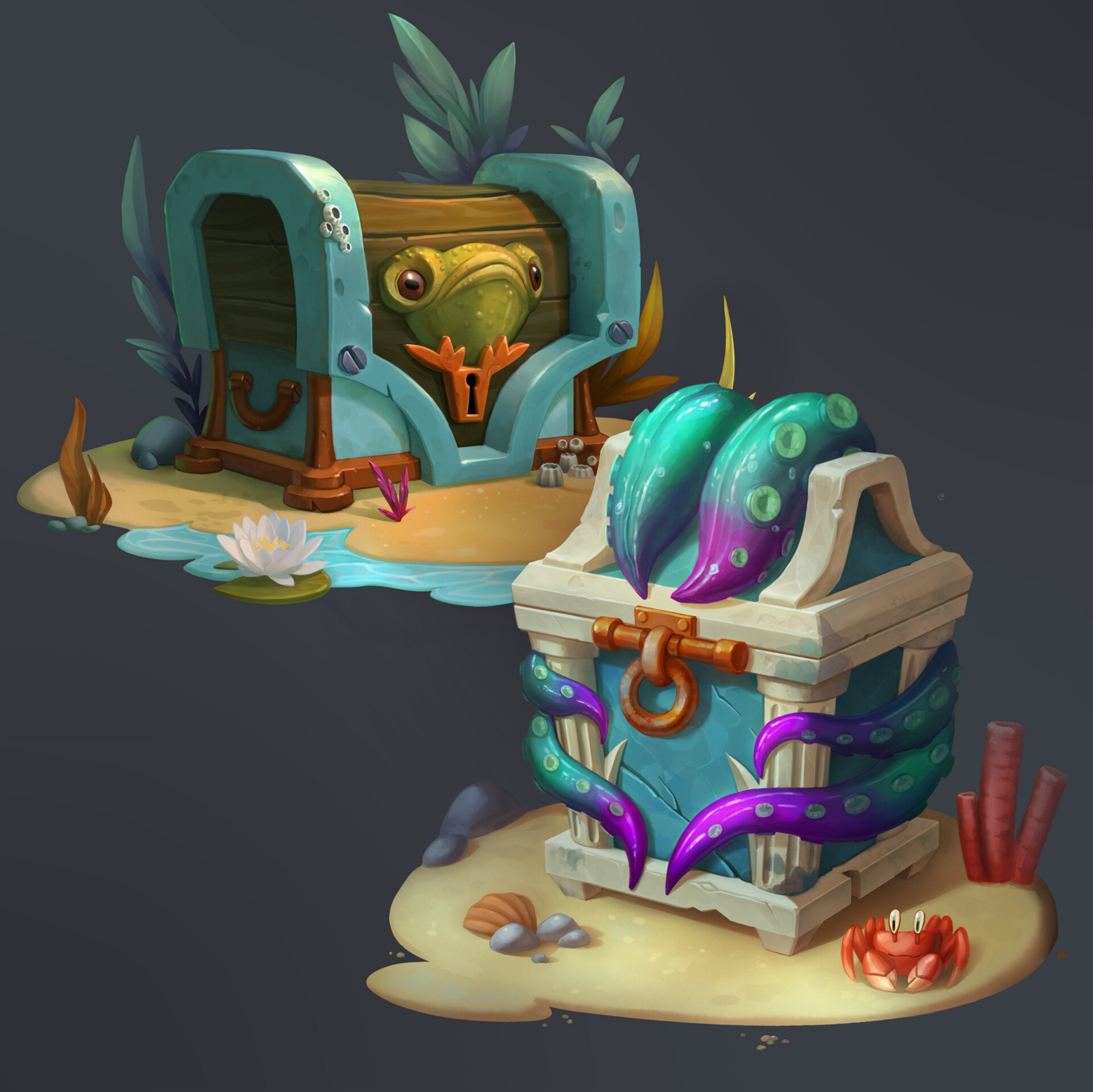 ArtStation - Sea king's chest