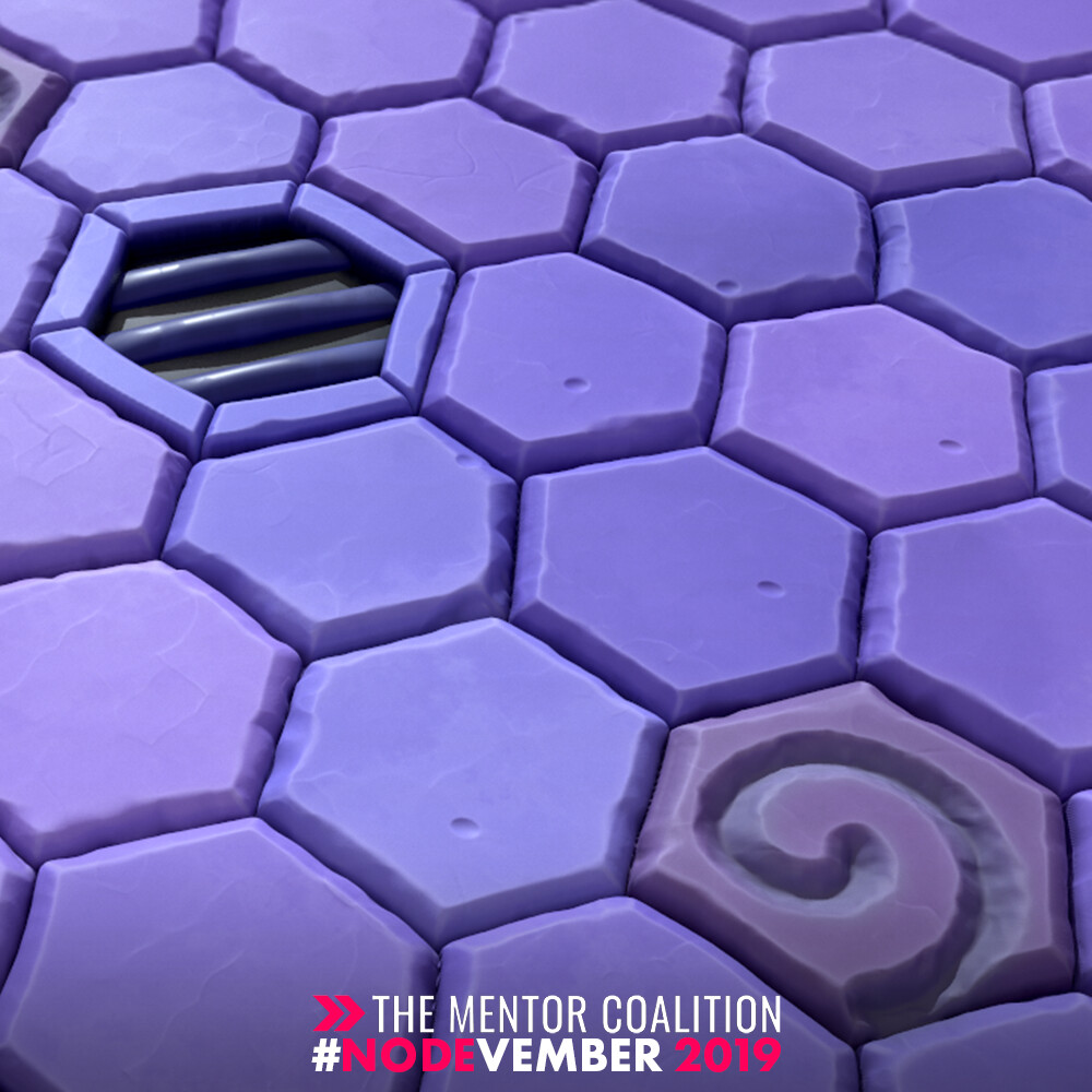 ArtStation - Stylized Stone Floor | #Nodevember