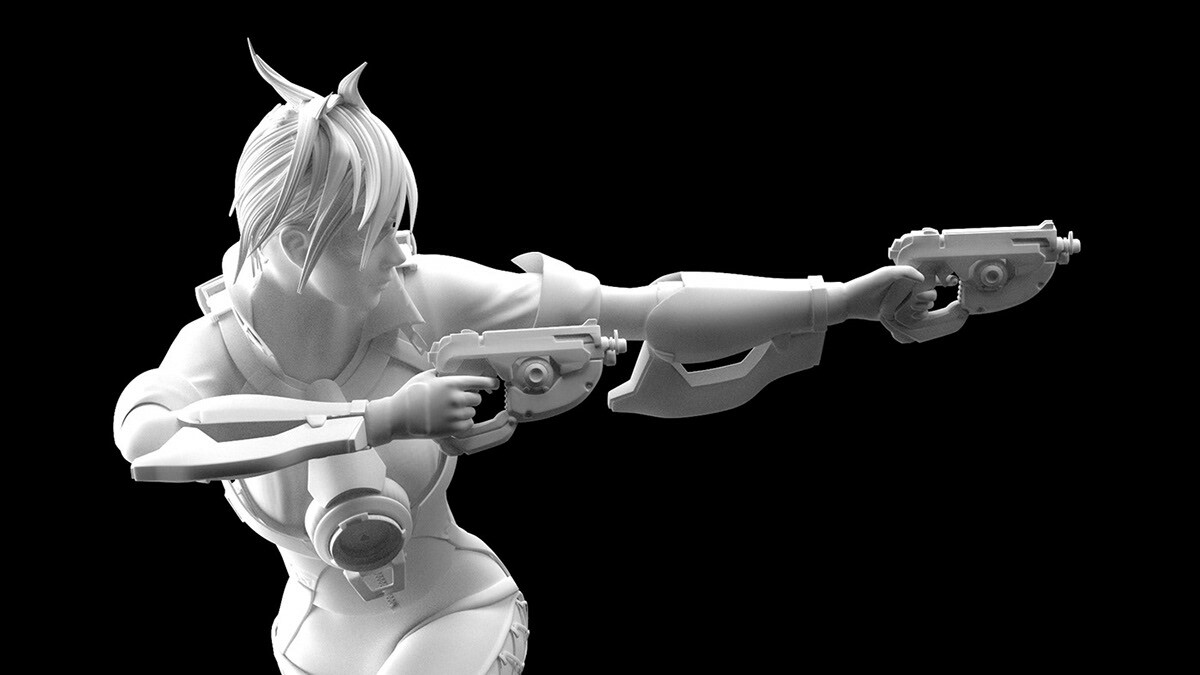 ArtStation - Tracer Overwatch Model