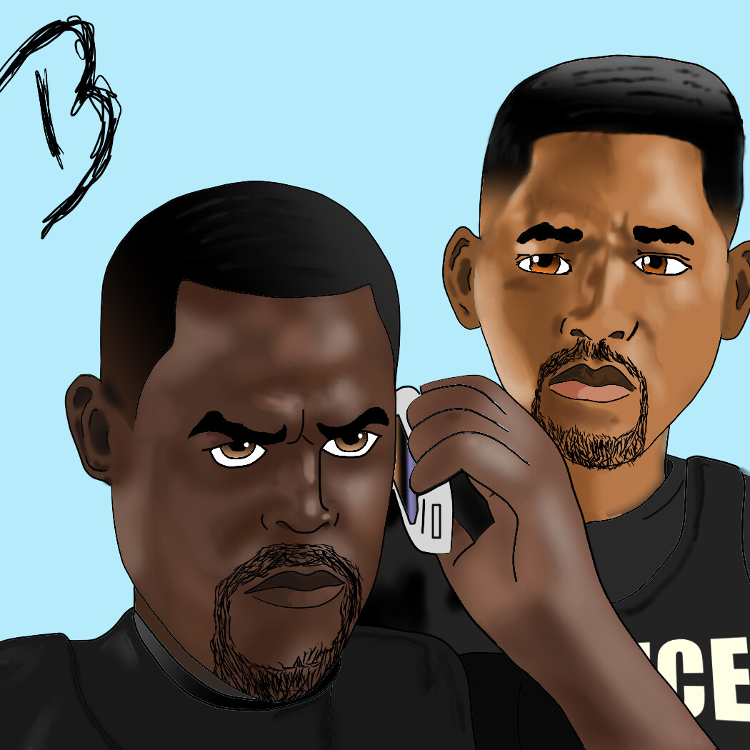 ArtStation - Bad Boys digital sketch