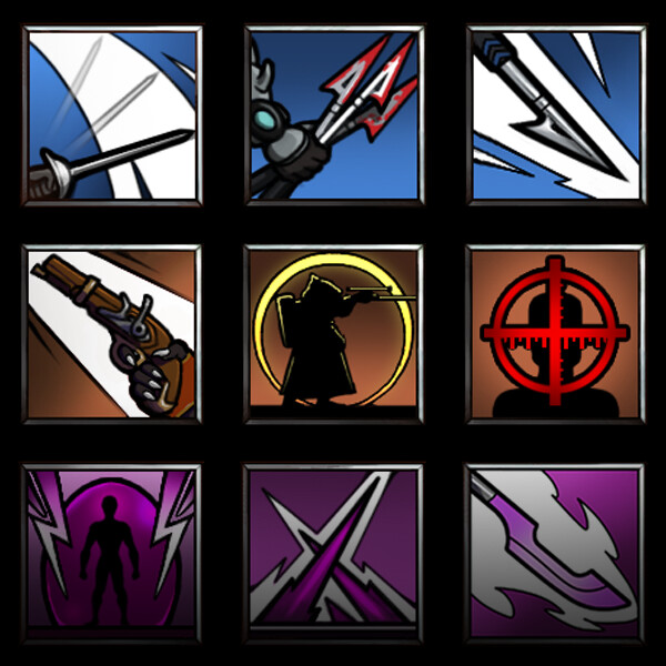 ArtStation - Character's Abilities icons