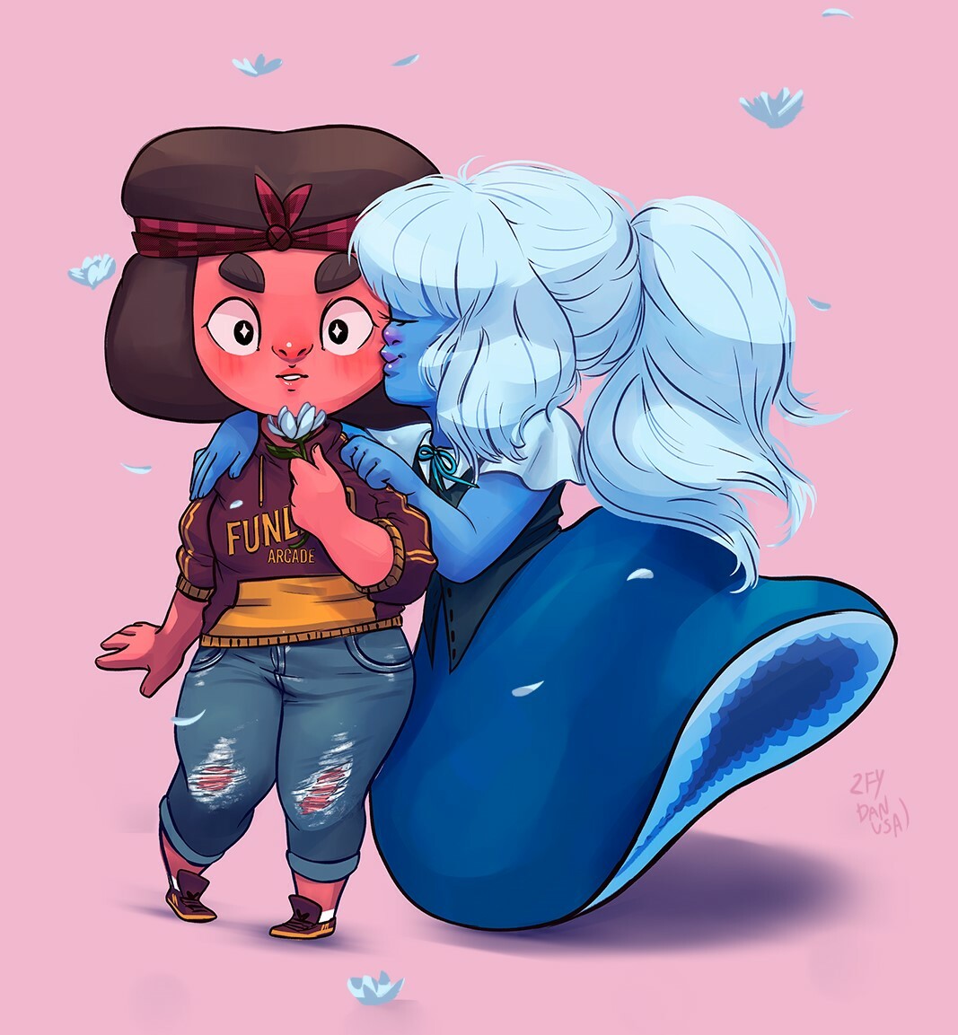 ArtStation - Ruby and Sapphire