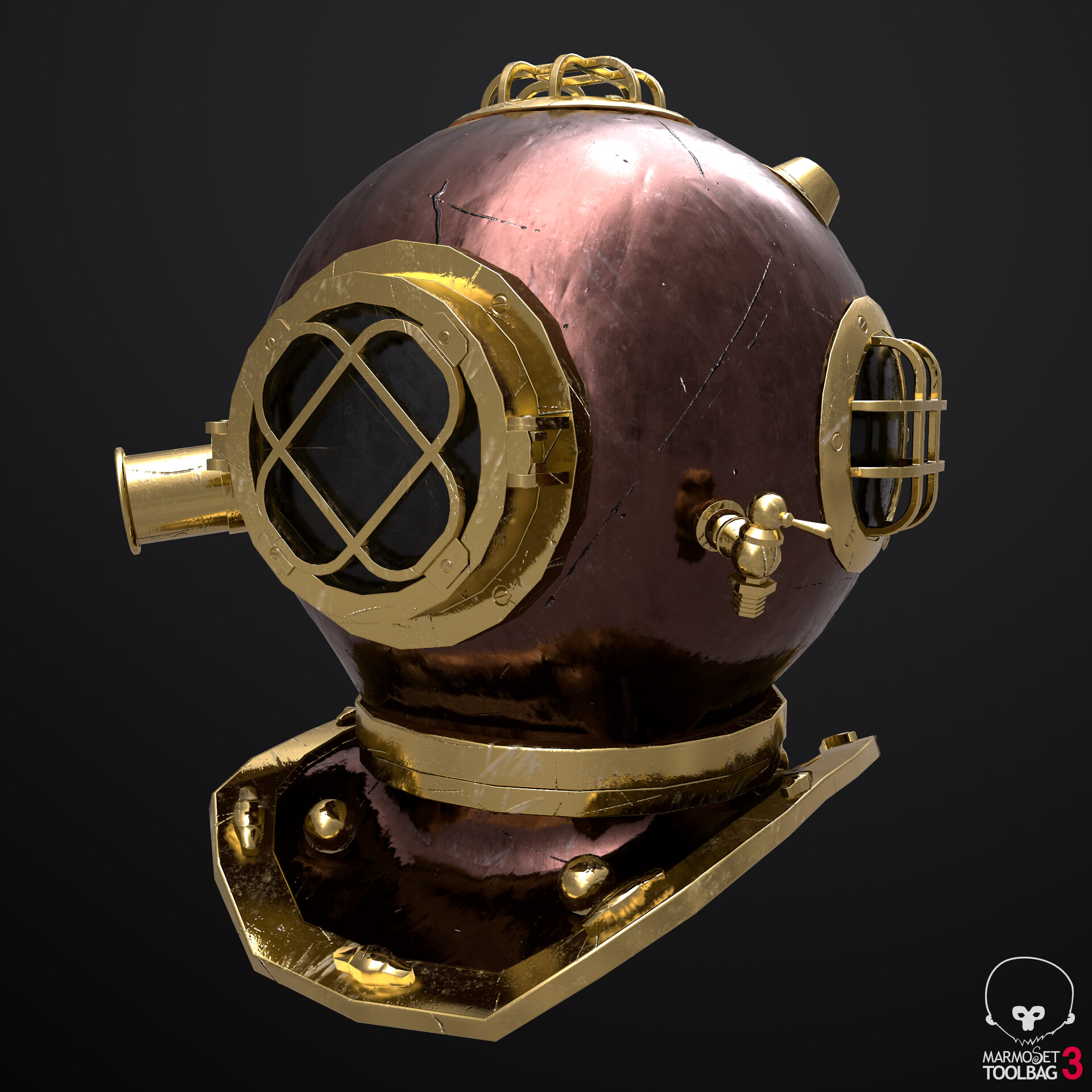 ArtStation - Diving Helmet