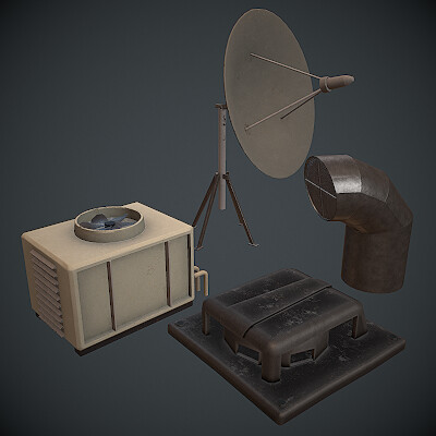 ArtStation - Rooftop Assets