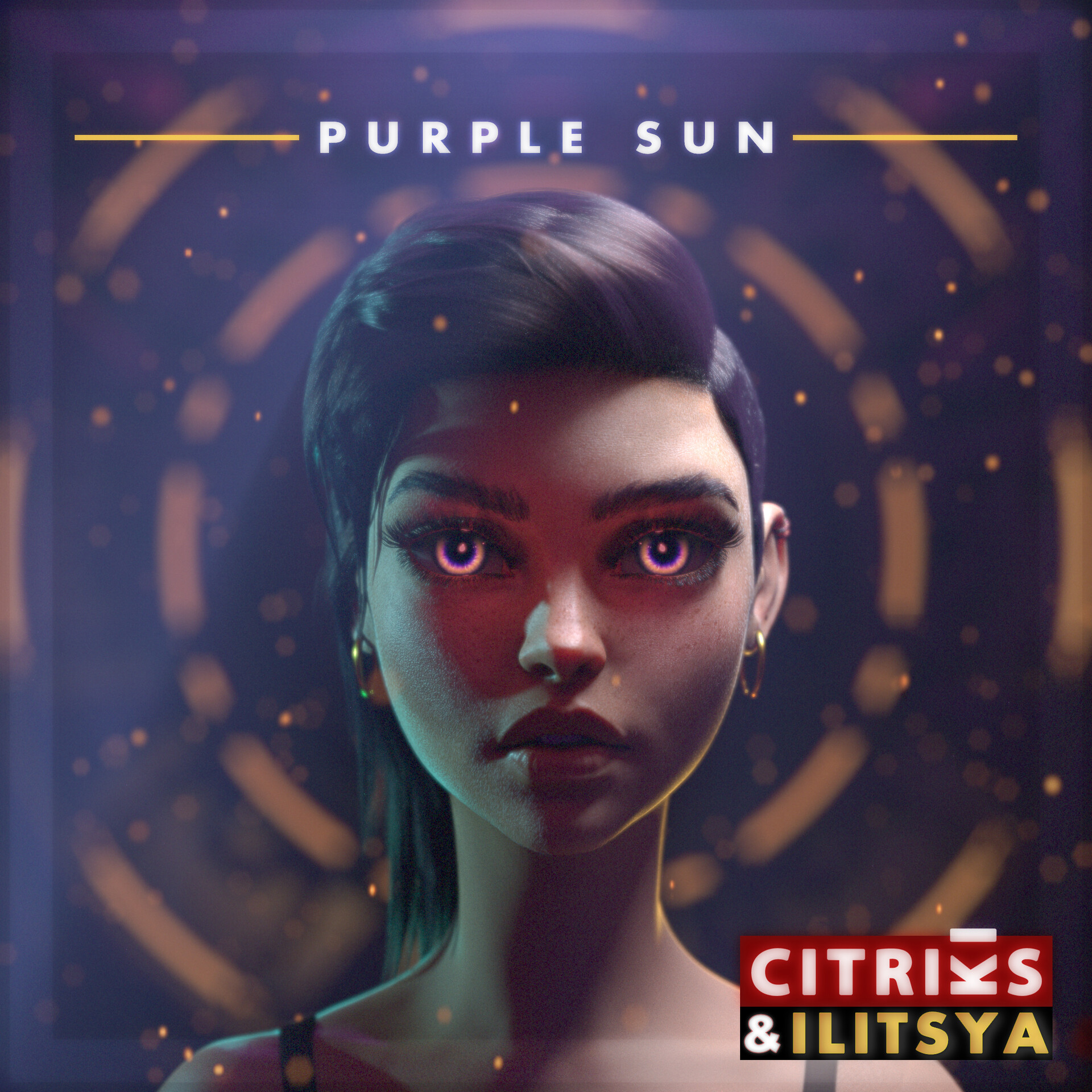 ArtStation - Purple Sun - Single Album Cover