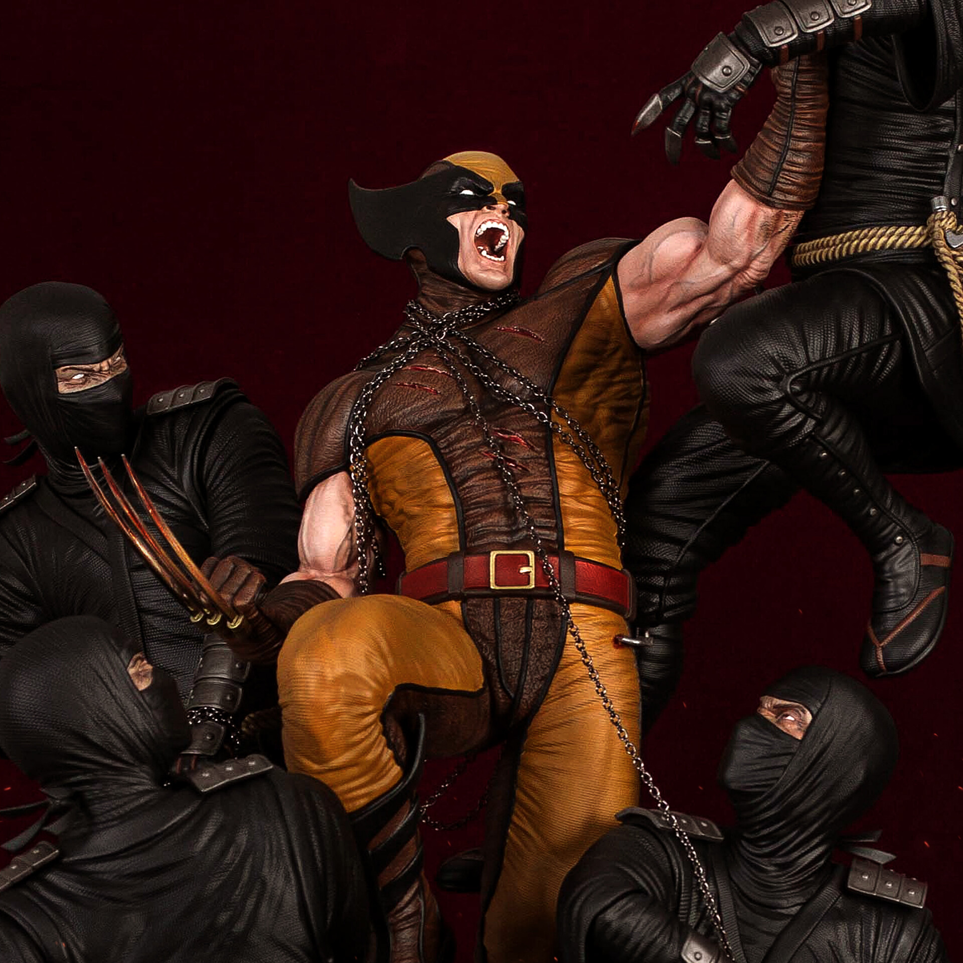 ArtStation - Wolverine vs Ninjas