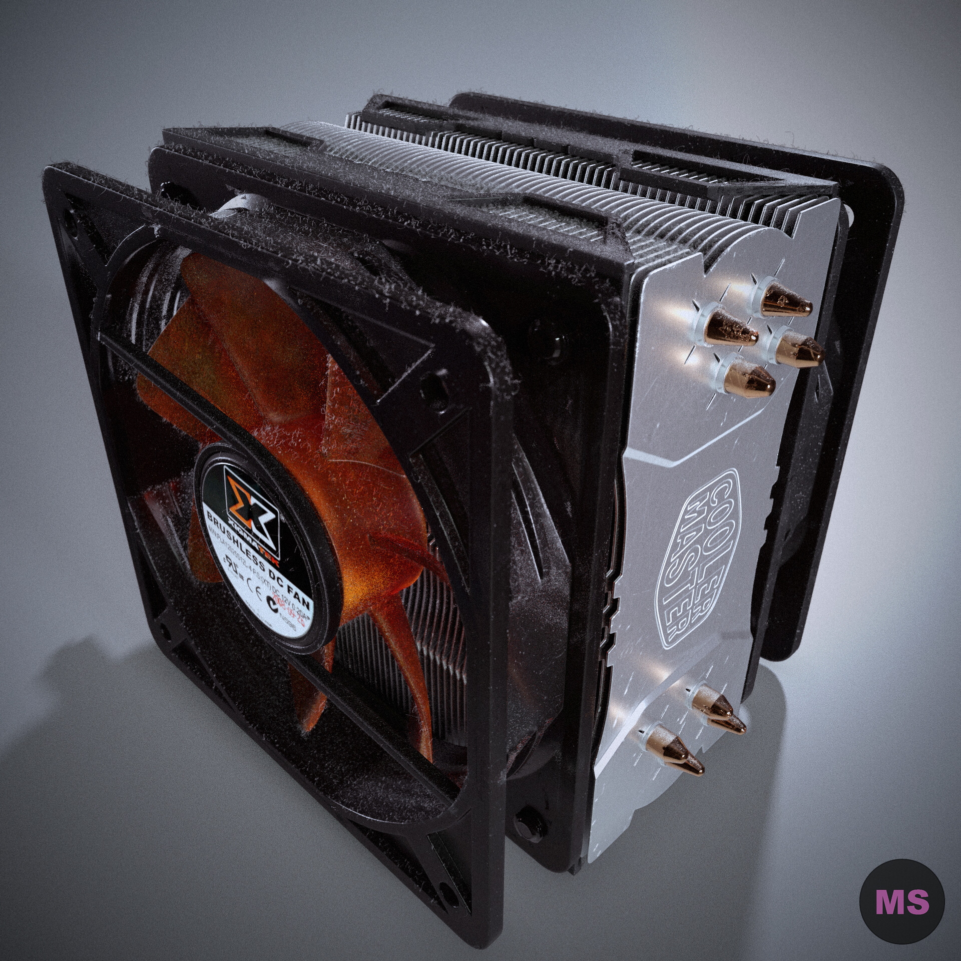 ArtStation - CPU Cooler - 3d Asset