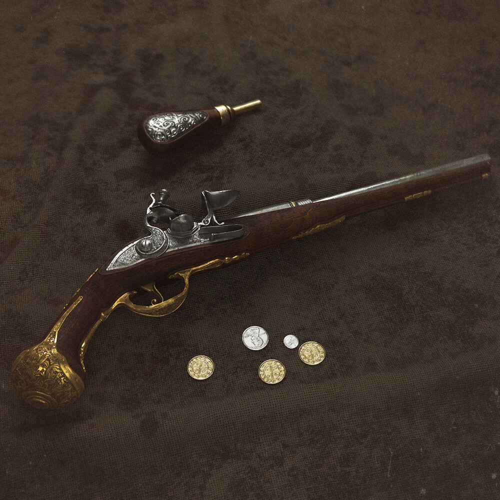 ArtStation - Flintlock gun