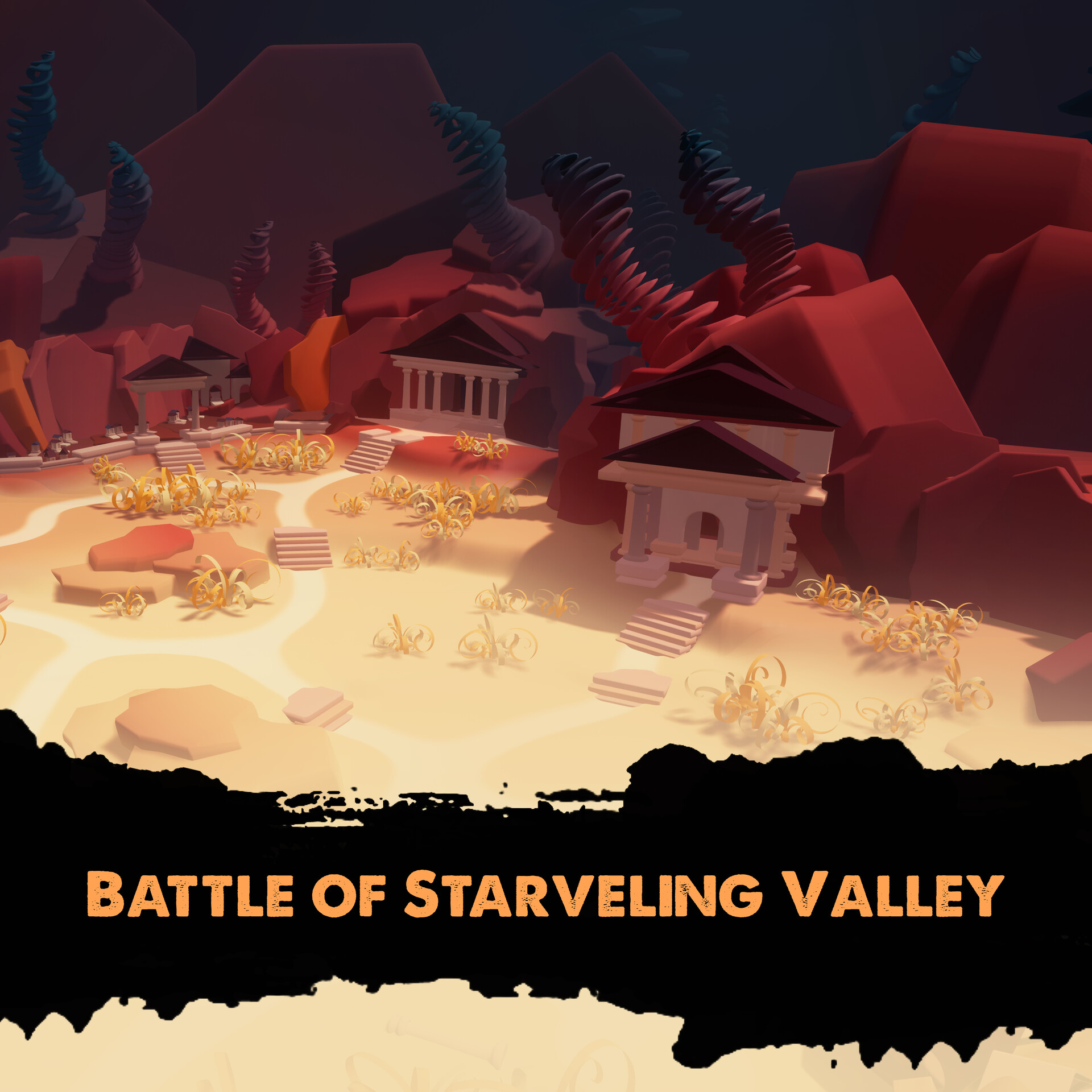ArtStation - Battle of Starveling Valley - Battleground