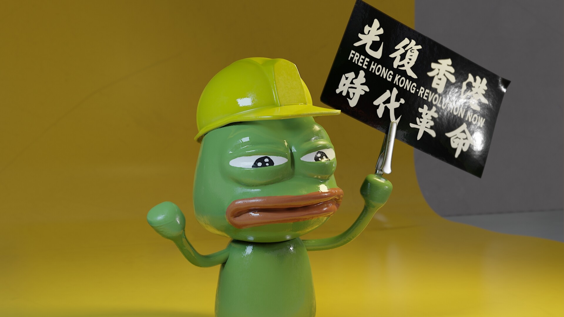 ArtStation - Pepe the Frog / 香港加油