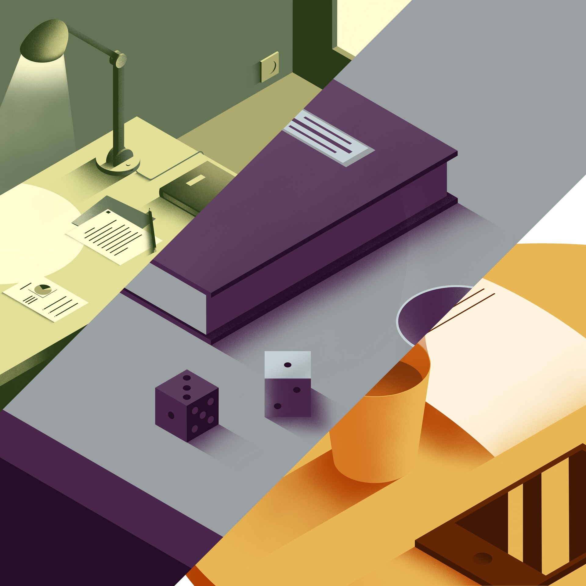 ArtStation - Math lab triptych