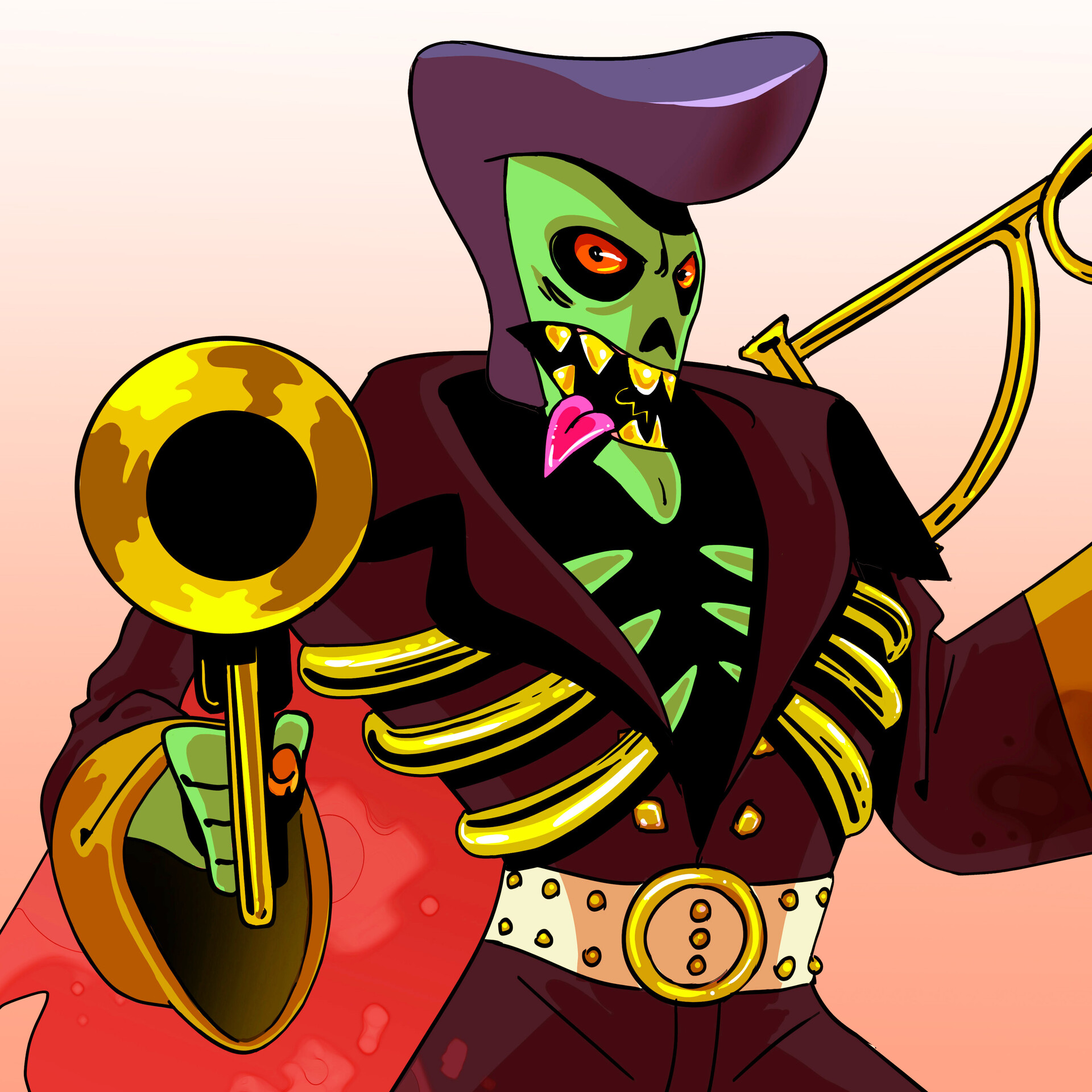 ArtStation - GUNS N HEROES : Rusty Mad Elvis