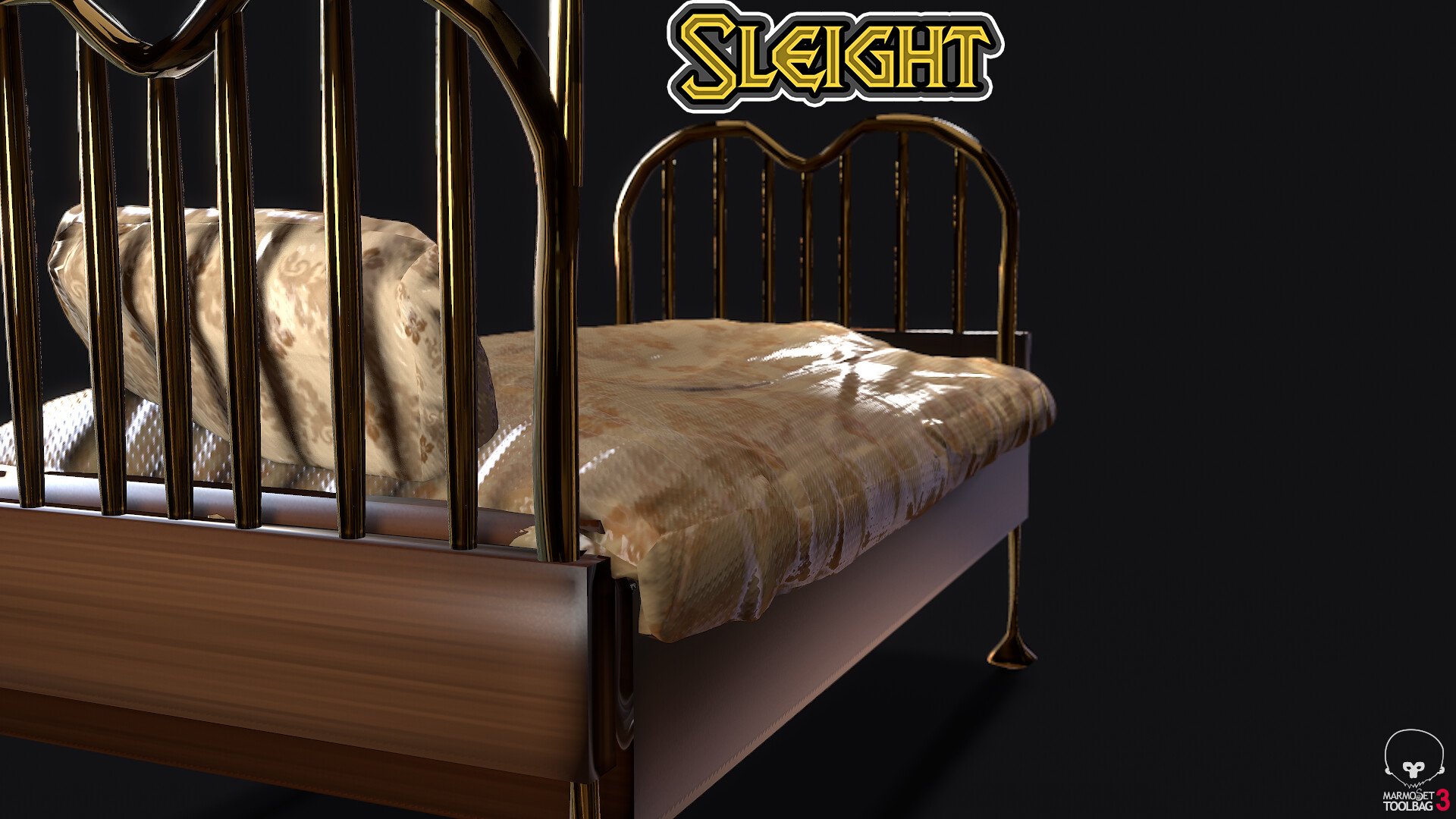 ArtStation - Victorian Single Bed