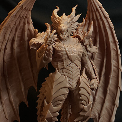 ArtStation - King Ghidorah Armour Suit - Prototype 3D Print