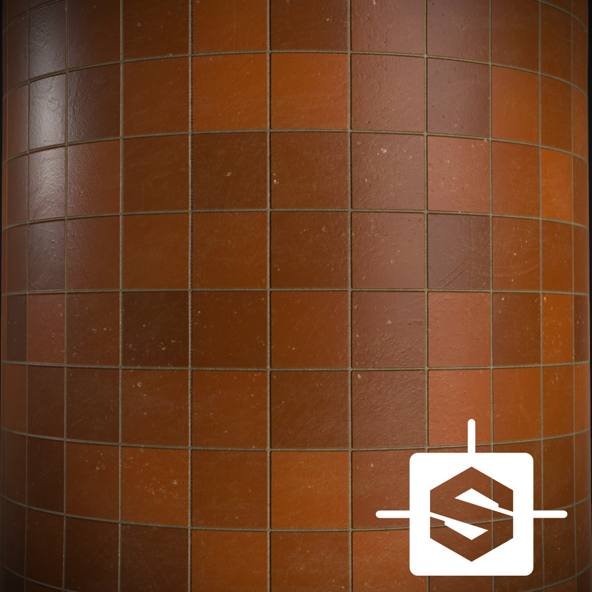 ArtStation - Red Ceramic Tile