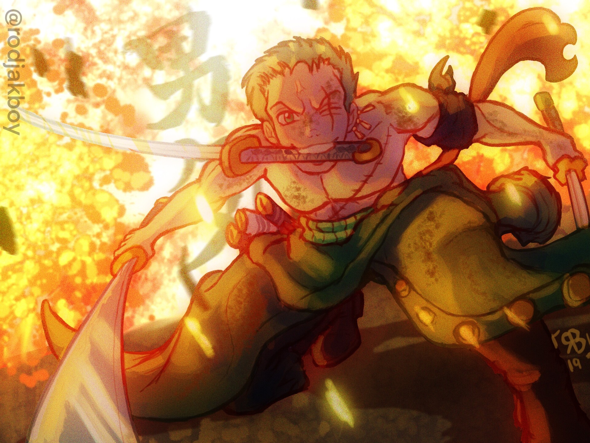ArtStation - Roronoa Zoro Fanart