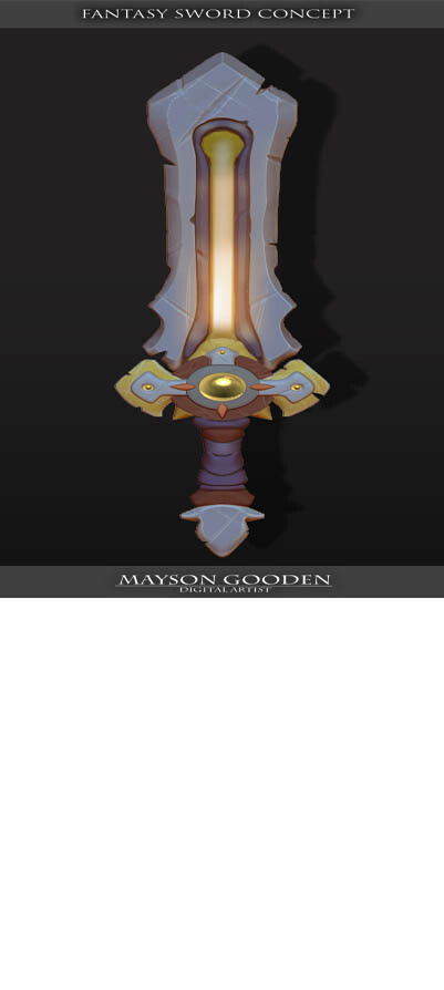 ArtStation - Fantasy Sword Render