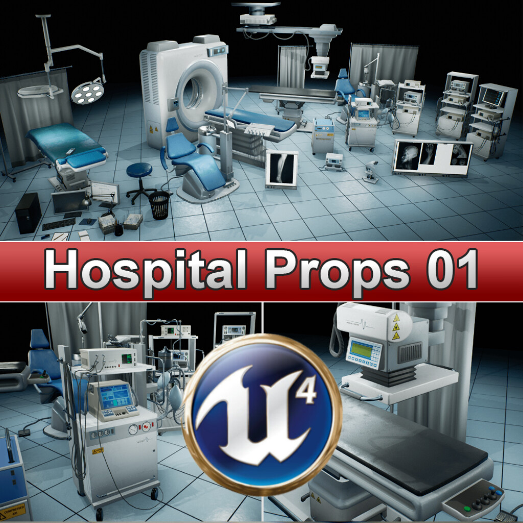 ArtStation - Hospital Props 01