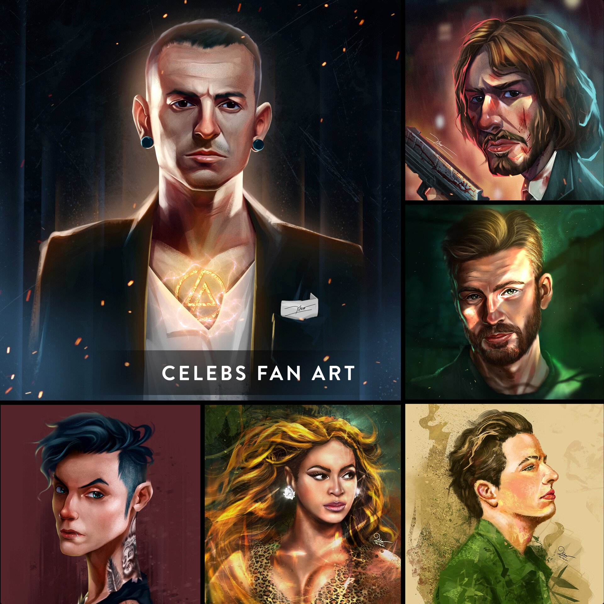 ArtStation - CELEBs FAN ARTs FROM 2016