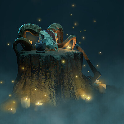 ArtStation - Dark Forest Altar