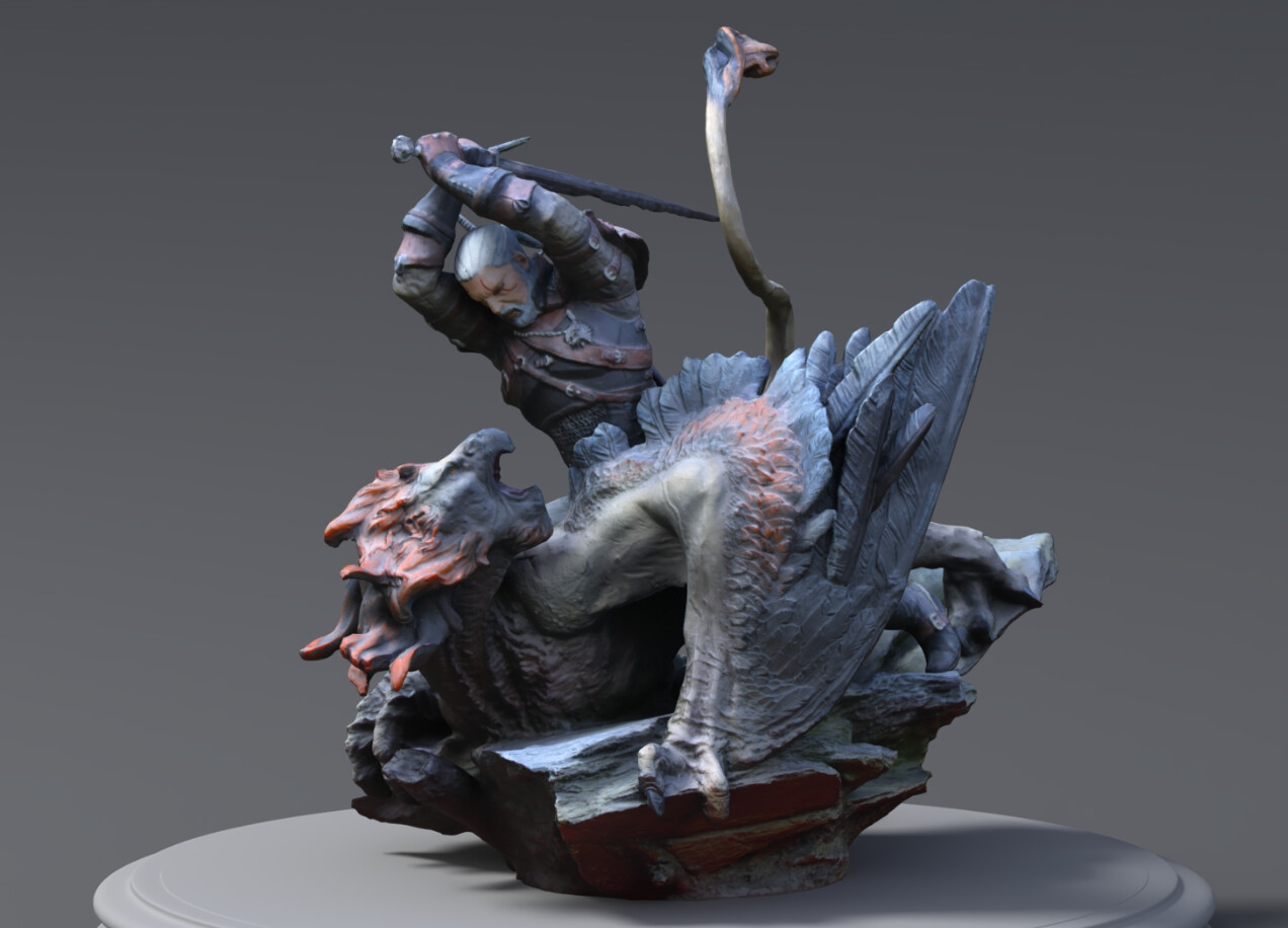 ArtStation - Witcher_Statue_Photogrammetry