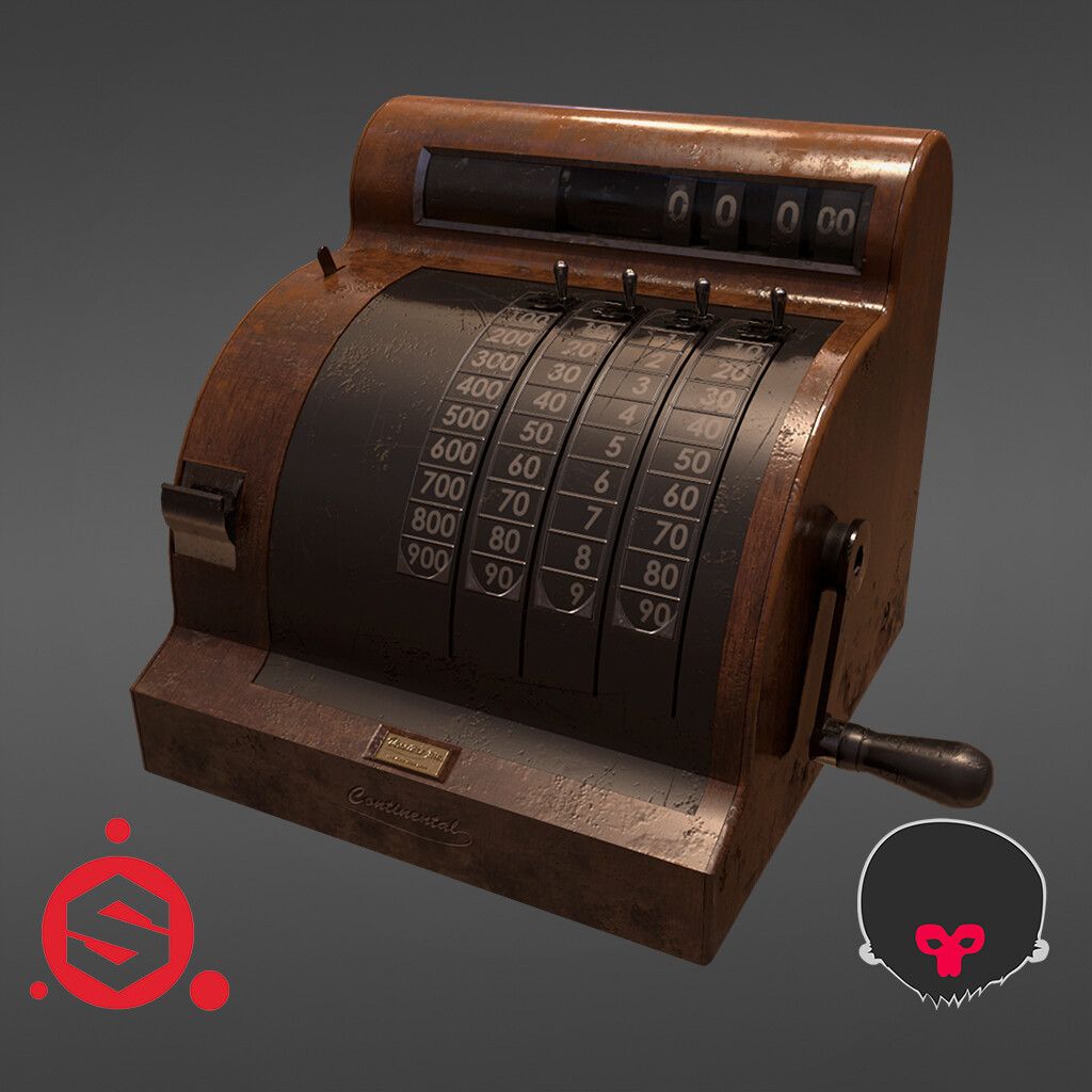 ArtStation - Cash Register - Store porps V1