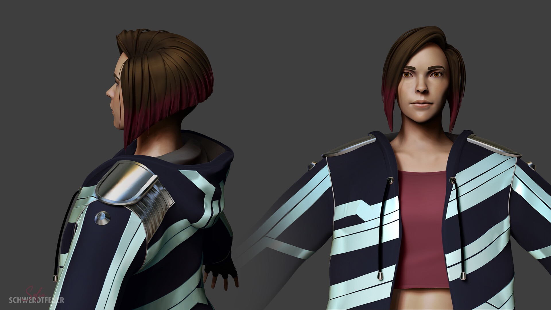 ArtStation - Cyberpunk Girl