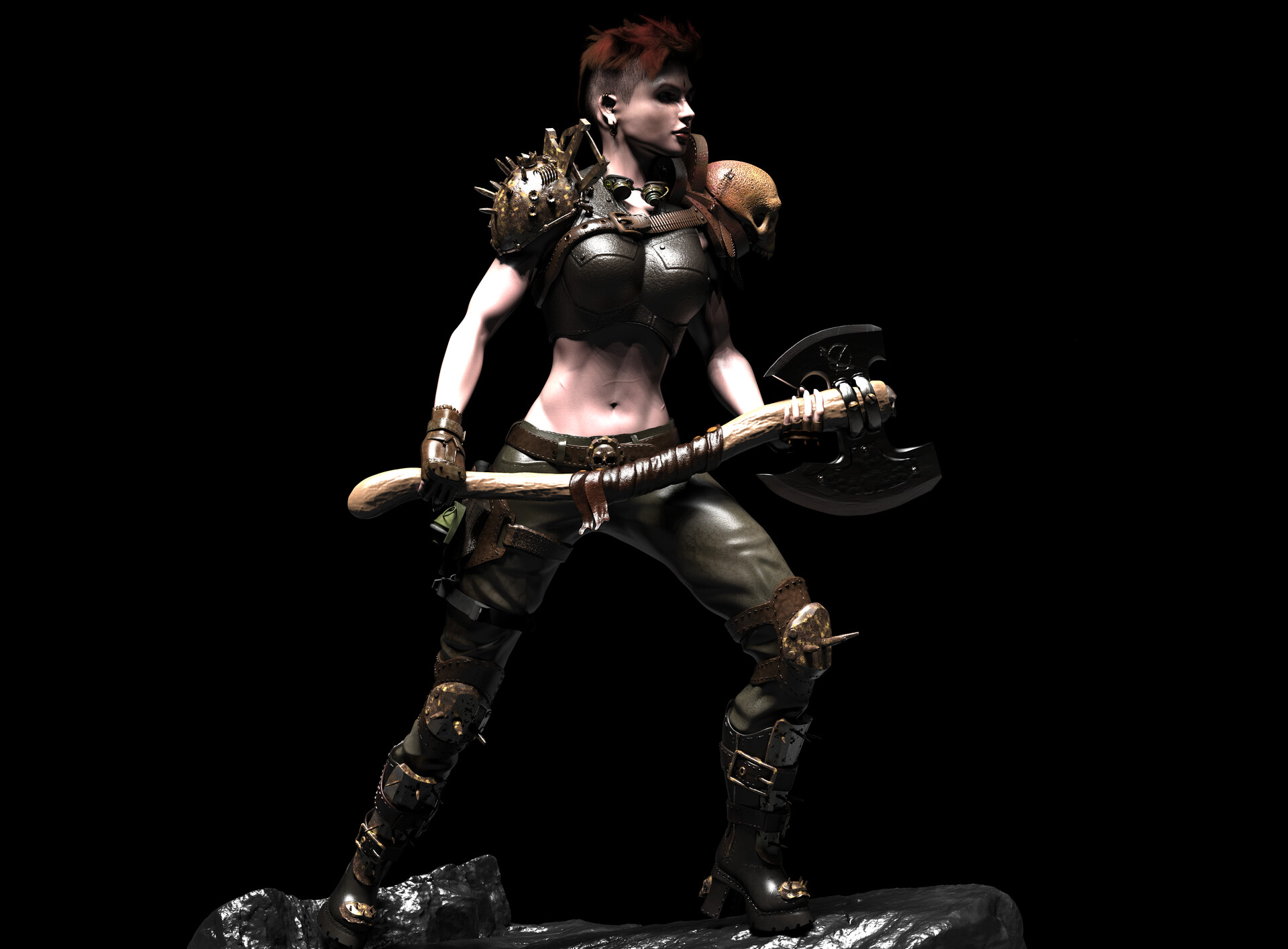 ArtStation - POST-APOCALYPTIC GIRL