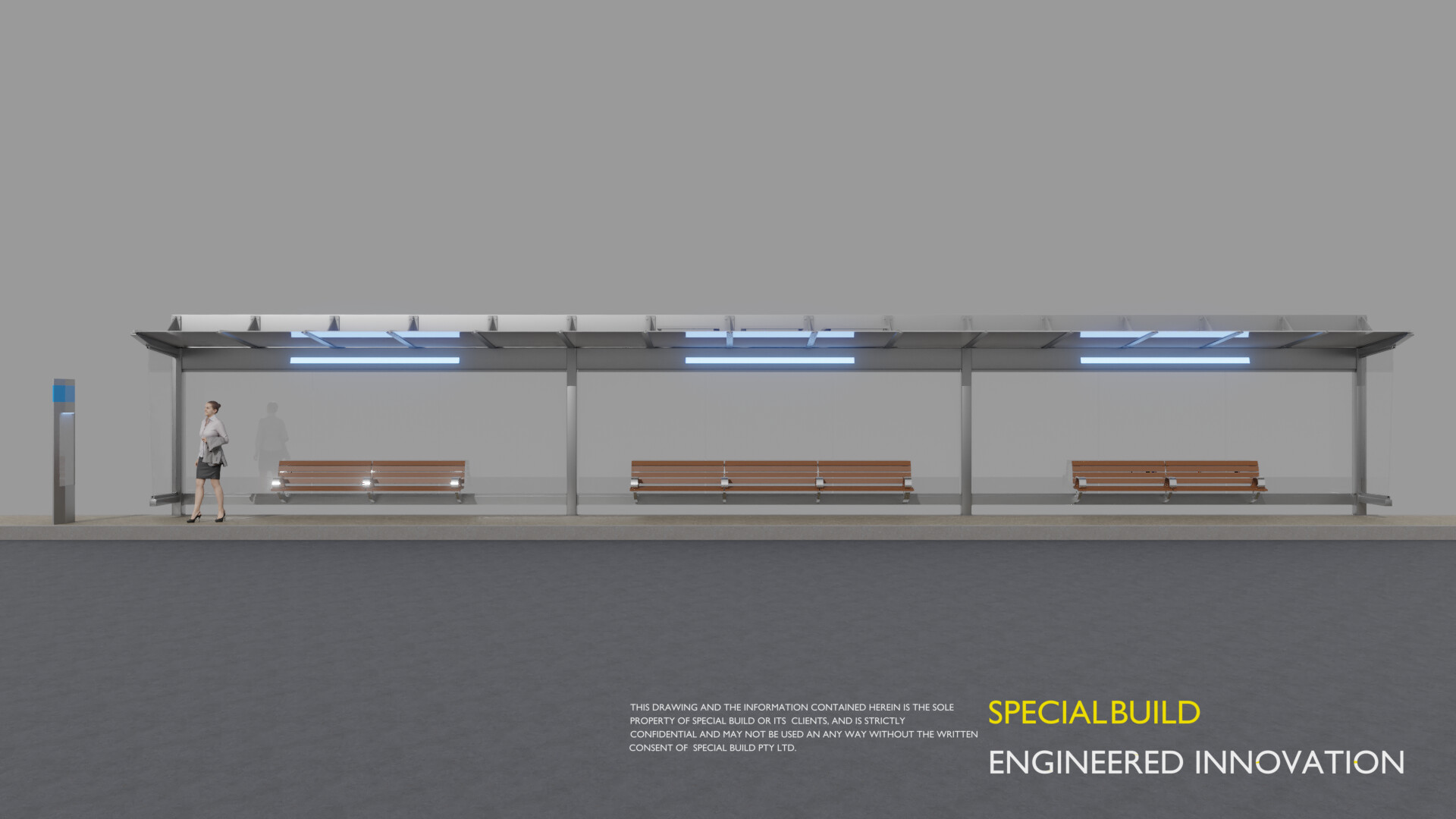 ArtStation - Modern Bus Stop Concept