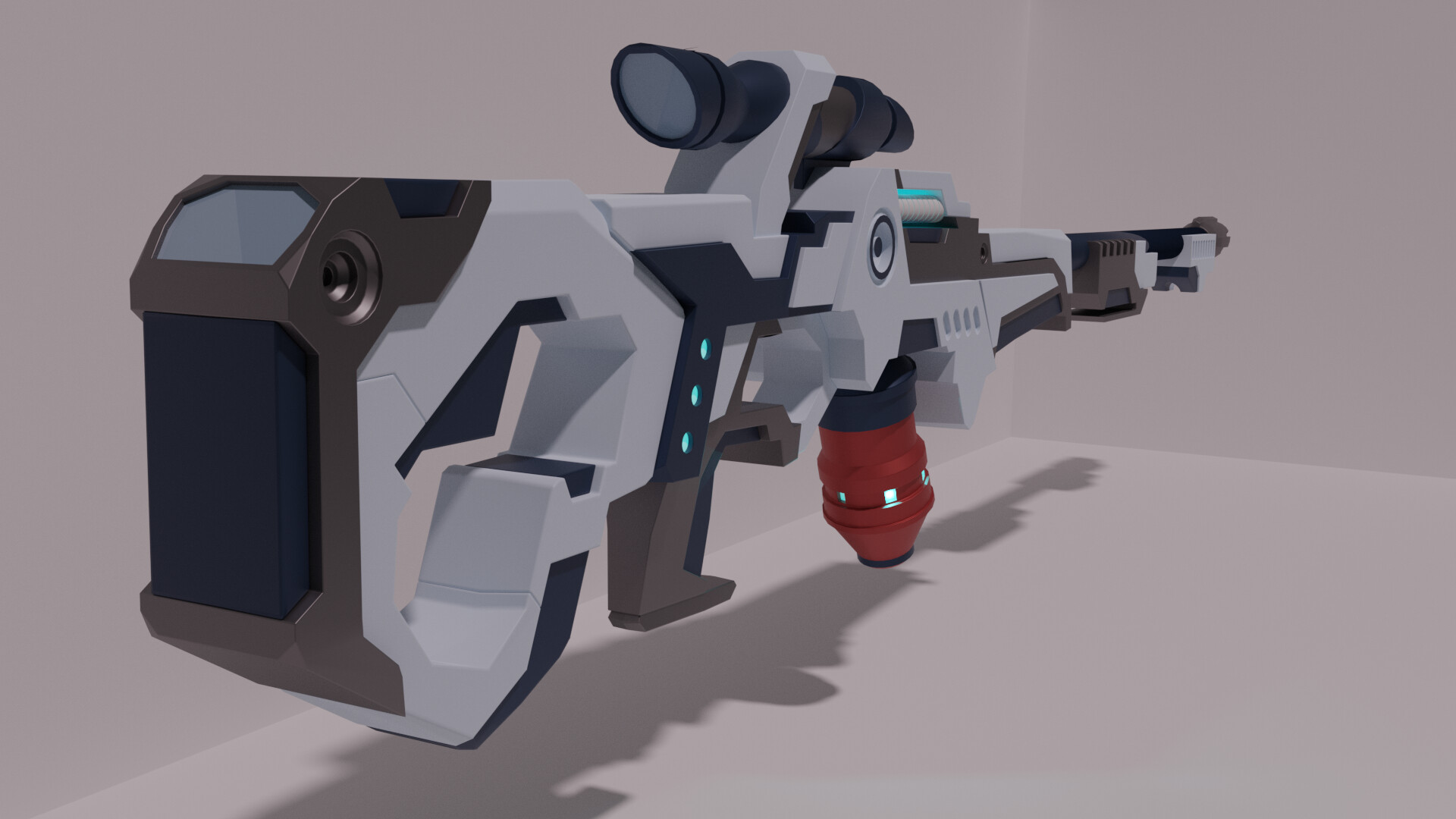 ArtStation - [Science Fiction] [Training] - Laser Rifle