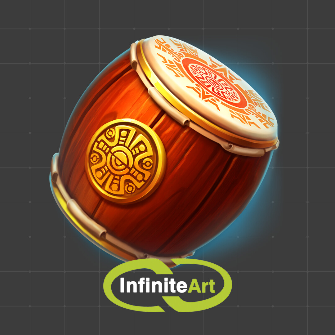 ArtStation - Aztec drum (5,5 hours)
